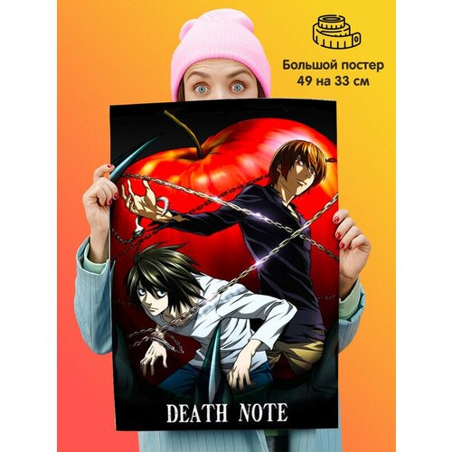 Постер плакат аниме Тетрадь смерти Рюк