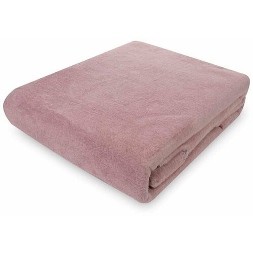 Плед 150x200см Pappel Cotton, розовый с серым