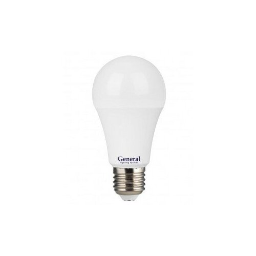 Светодиодная LED лампа General ЛОН A60 E27 14W 4500K 4K 60x110 пластик/алюмин. 637100 (упаковка 10 штук)