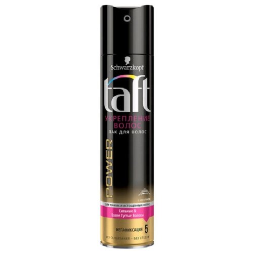 Лак для волос Schwarzkopf Taft - Power Лак для волос "укрепление волос. С кератином" мегафиксация для тонких и истощенных волос 225 мл.