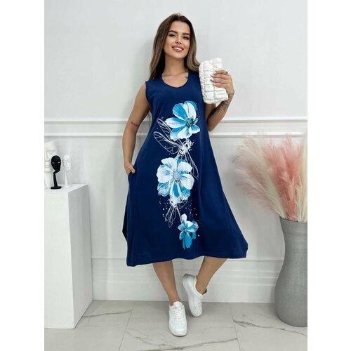  платье Территория СтрекоZZ, размер 48, синий