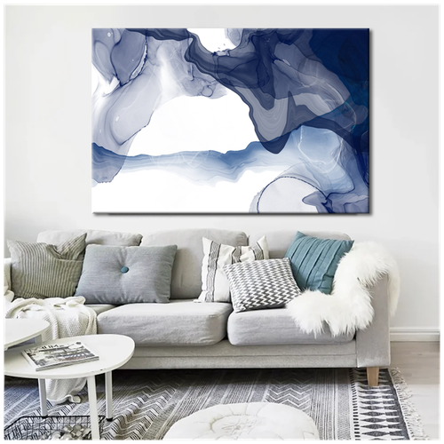 Картина интерьерная на холсте Art. home24 Вода и чернила, 150 x 100
