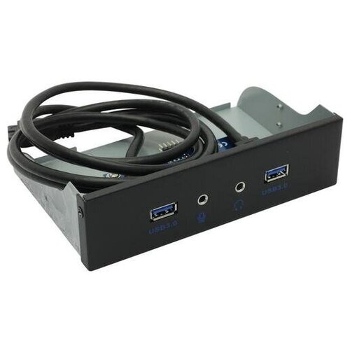 Планка портов на переднюю панель 5.25" USB 3.0 20pin -> 2x A Exegate U5H-627