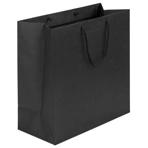 Комплект 5 штук, Пакет подарочный бумажный Porta, большой, черный, 35х35х16см,13223.30