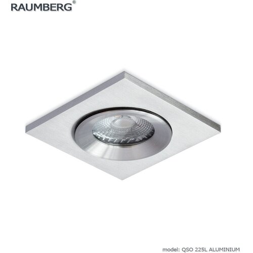 Встраиваемый светильник RAUMBERG QSO 225 aluminium шлифованный алюминий под светодиодную лампу GU10