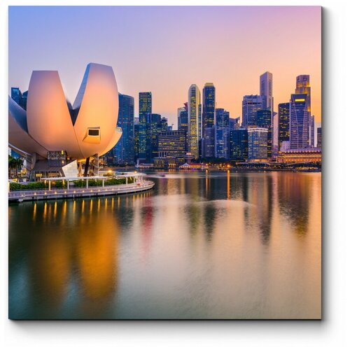 Модульная картина Небоскребы Сингапура 120x120