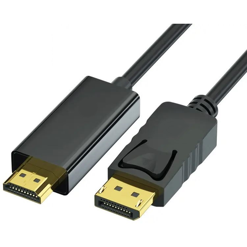 Кабель TUBON DisplayPort - HDMI 4K 30Hz, ПВХ DH01 1.8м