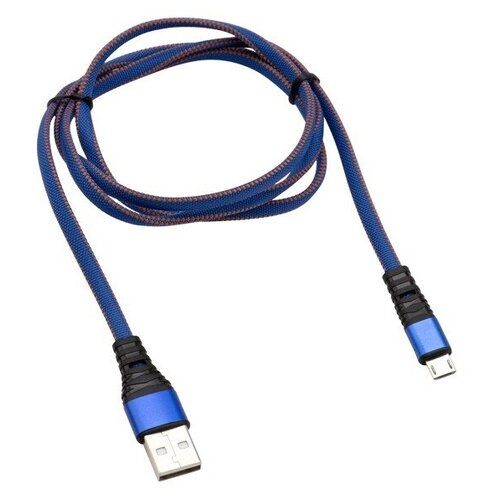 Аксессуар Rexant USB - MicroUSB 1m Blue Denim 18-1163