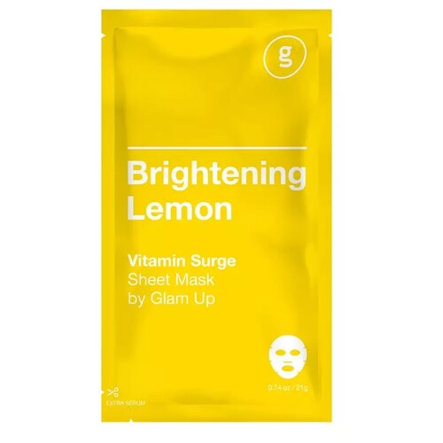 Glam Up Тканевая маска для лица Витаминная с экстрактом лимона, 21 г