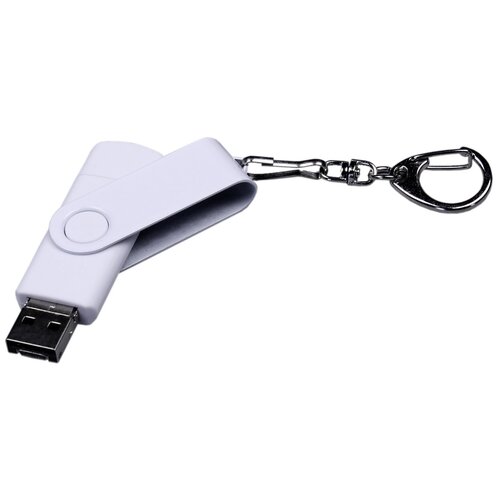 Поворотная флешка 3-в-1 (256 Гб / GB USB 3.1/USB Type-C/microUSB Белый/White OTG-3-in-1_TypeC_031 для телефона и компьютера)
