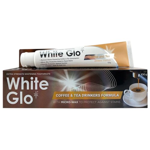 Зубная паста White Glo отбеливающая для любителей кофе и чая