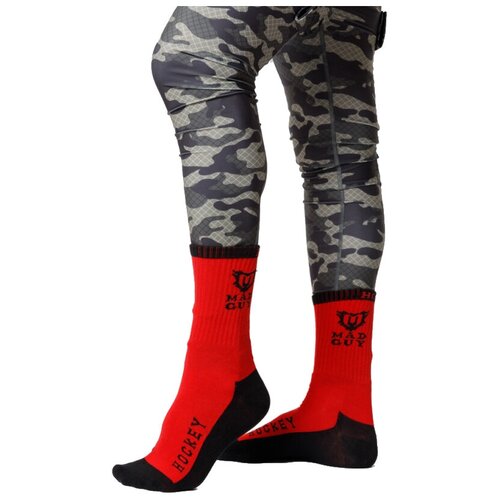 Носки MAD GUY, размер 38-40, красный, черный