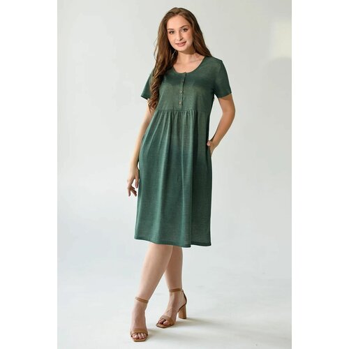  платье, размер 48, зеленый