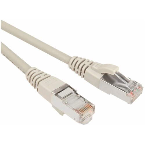 Кабель витая пара патч-корд Hyperline PC-LPM-STP-RJ45-RJ45-C6-2M-LSZH-GY 2.0m