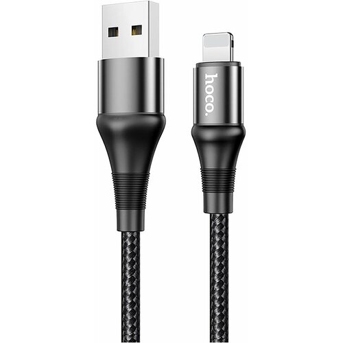 Дата-кабель USB универсальный Lightning Hoco X50 (2,4A) (черный)