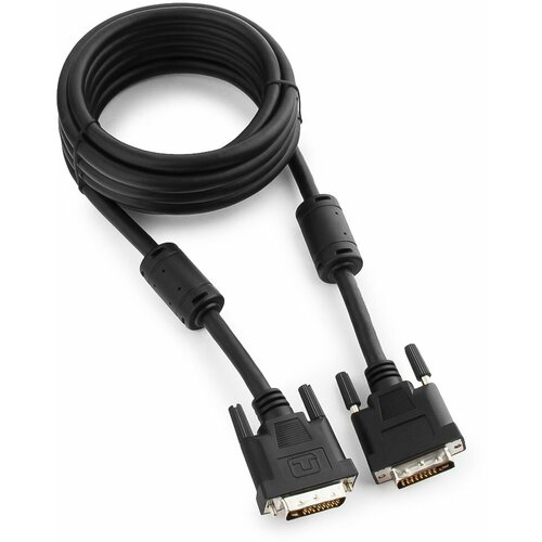 Кабель DVI-D single link Cablexpert, 19M/19M, 3.0м, черный, экран, феррит. кольц