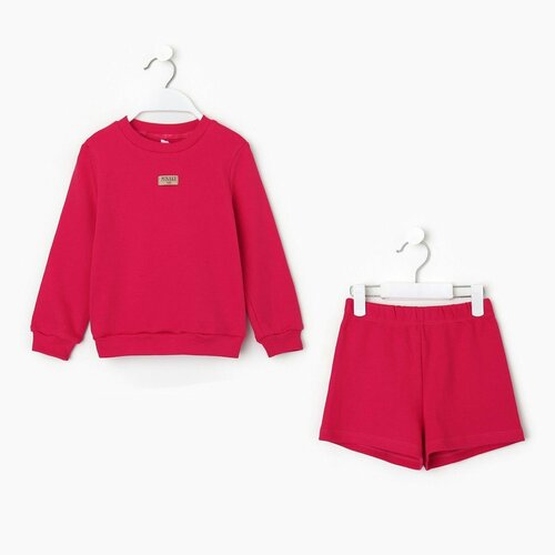 Комплект одежды Minaku, размер 122, фуксия, розовый