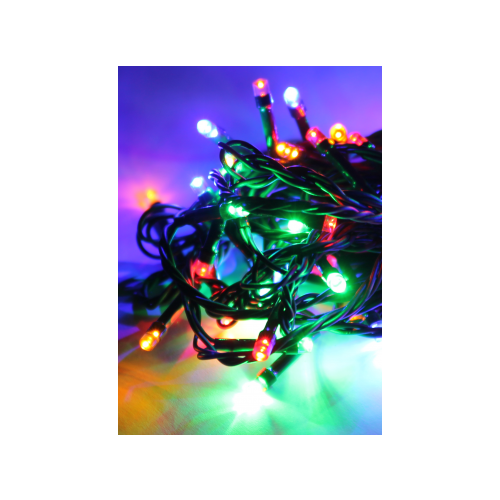 Гирлянда нить на елку, стену, 5 метров, разноцветная, новогодняя, светодиодная