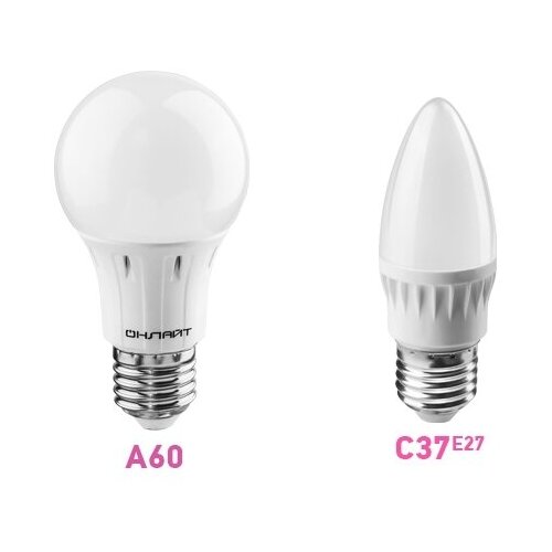 Лампа светодиодная 61 158 OLL-A60-20-230-4K-E27 грушевидная 20Вт онлайт 61158 (80шт. в упак.)