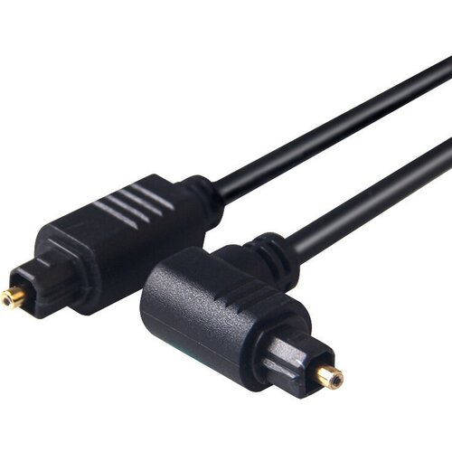 Кабель TUBON Оптический Угловой Toslink L - Toslink / Optical / SPDIF OD4.0 ПВХ T006 3м.