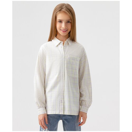 Рубашка Button Blue, размер 152, белый