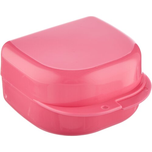 StaiNo Denture Box – Бокс пластиковый ортодонтический, 78*83*45 мм, розовый
