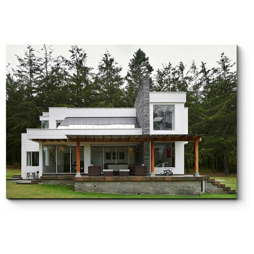 Модульная картина Современный дом90x60