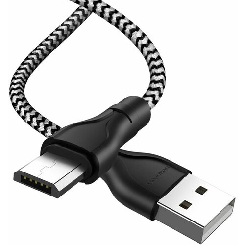 Кабель Borofone BX39 Beneficial (USB - micro-USB) черно-белый