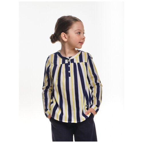 Школьная блуза Mini Maxi, размер 98, желтый, белый
