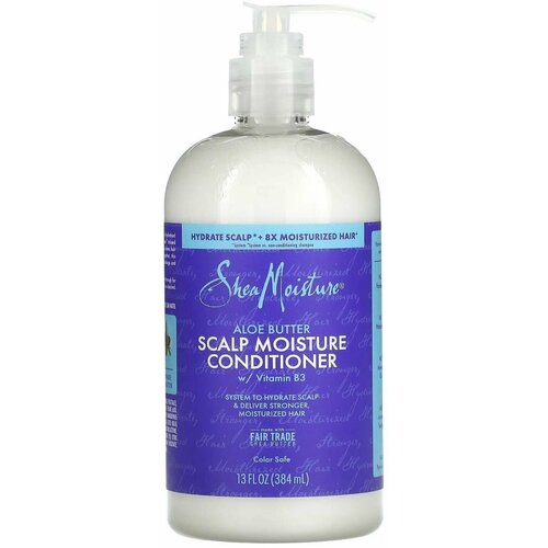 SheaMoisture, Увлажняющий кондиционер для кожи головы, масло алоэ, 384 мл