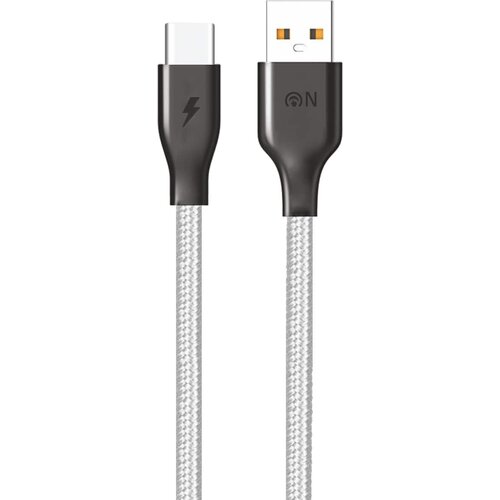 USB кабель - Type-C FaisON K-49G BRAID, 1.0м, 2.1A, цвет: серый