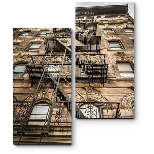 Модульная картина Пожарная лестница в Нью-Йорке50x63