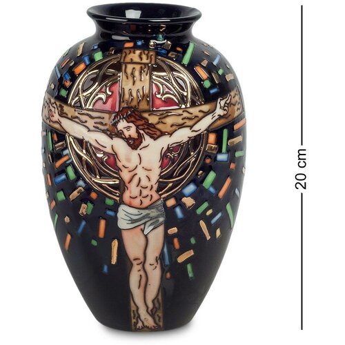 Фарфоровая ваза Распятие Христа