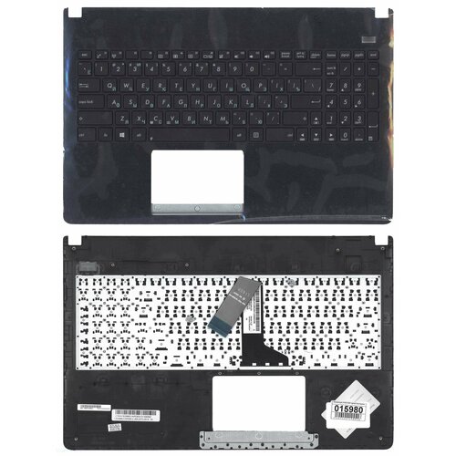 Клавиатура для Asus 13GNMO1AP030-2 черная с черным топкейсом