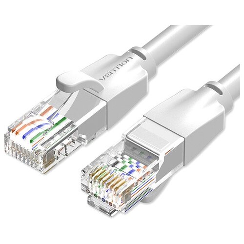 Vention Патч-корд прямой Ethernet UTP cat.6, RJ45 сетевой кабель для ноутбука, роутера, кабель локальной сети, длина 2 м, цвет серый