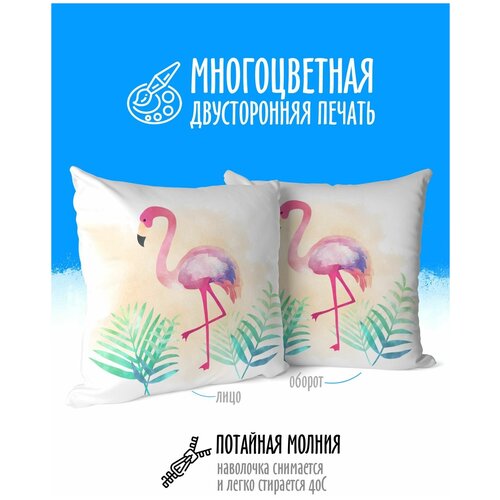 Подушка декоративная Тропики Фламинко