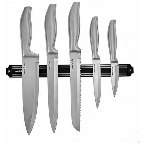 Набор кухонных ножей c магнитным держателем 6 предметов BE-2260