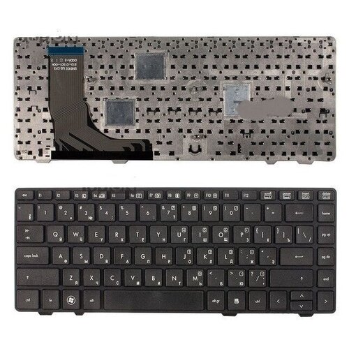 Клавиатура для ноутбука HP Probook 6360B черная, с рамкой
