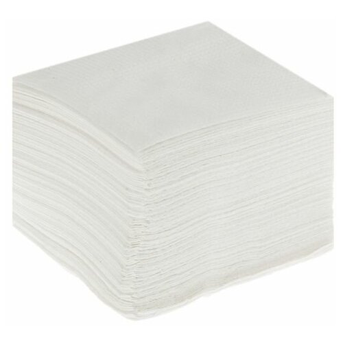 Салфетки бумажные, 24х24 см, 100 шт, белые