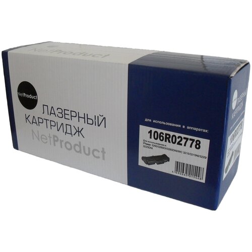 Картридж NetProduct N-106R02778, 3000 стр, черный