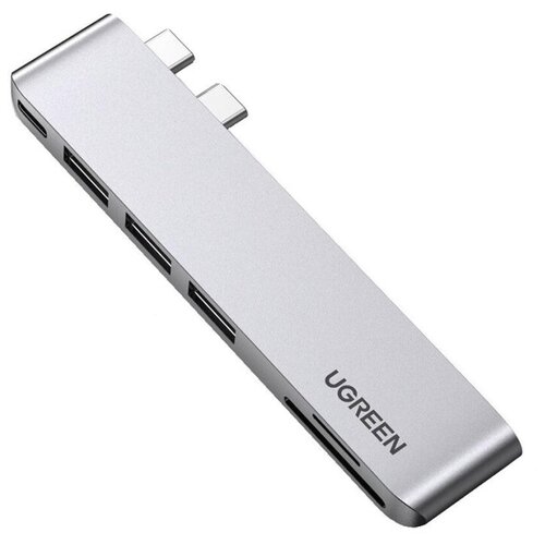 Разветвитель USB UGREEN для MacBook , 3 x USB 3.0, SD/TF, Thunder Bolt60560), 1 шт.