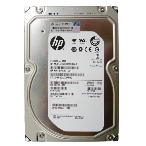 3 ТБ Внутренний жесткий диск HP 397377-030 (397377-030)