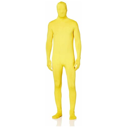 Костюм вторая кожа зентай (человек невидимка) на взрослого цвет желтый, M