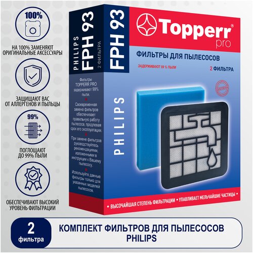 Набор фильтров Topperr FPH 93 для FC 9350/01 / 9353/01