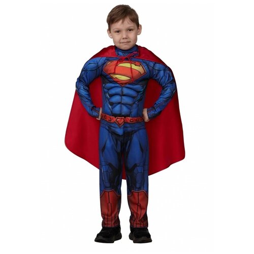 Костюм супергероя Супермена с мускулами мускулатурой детский Батик 23-31