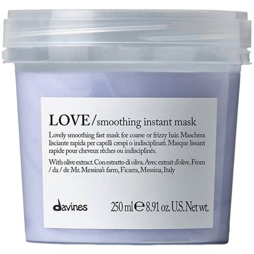 Davines Love smoothing instant mask Маска для разглаживания завитка, 250 мл