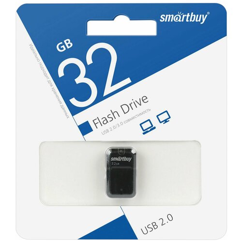 Флэш-диск USB 32Gb SmartBuy Art, USB2.0 Flash Drive, черный, 2шт. (SB32GBAK)