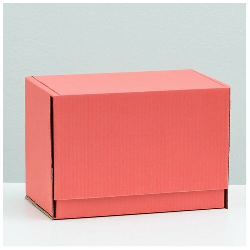 Коробка самосборная, красная, 26,5 х 16,5 х 19 см
