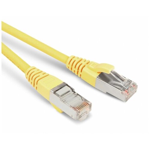 Кабель витая пара патч-корд Hyperline PC-LPM-STP-RJ45-RJ45-C5e-0.5M-LSZH-YL 0.5m