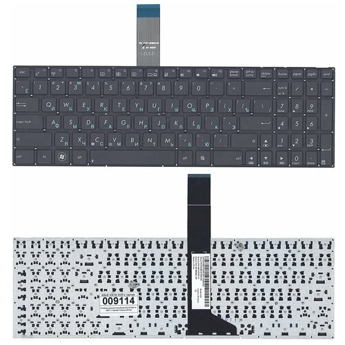 Клавиатура для ноутбука ASUS X550 X501A X501U черная плоский Enter (009114)